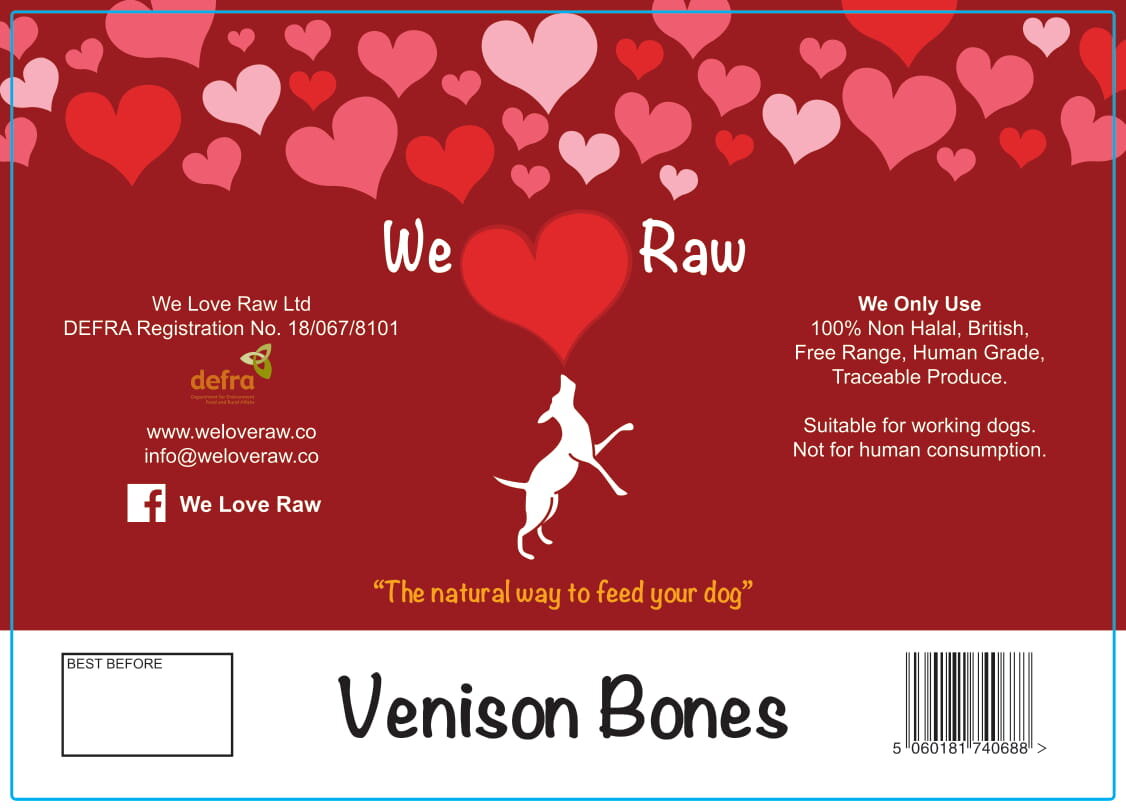 Venison Bones Pack – We Love Raw
