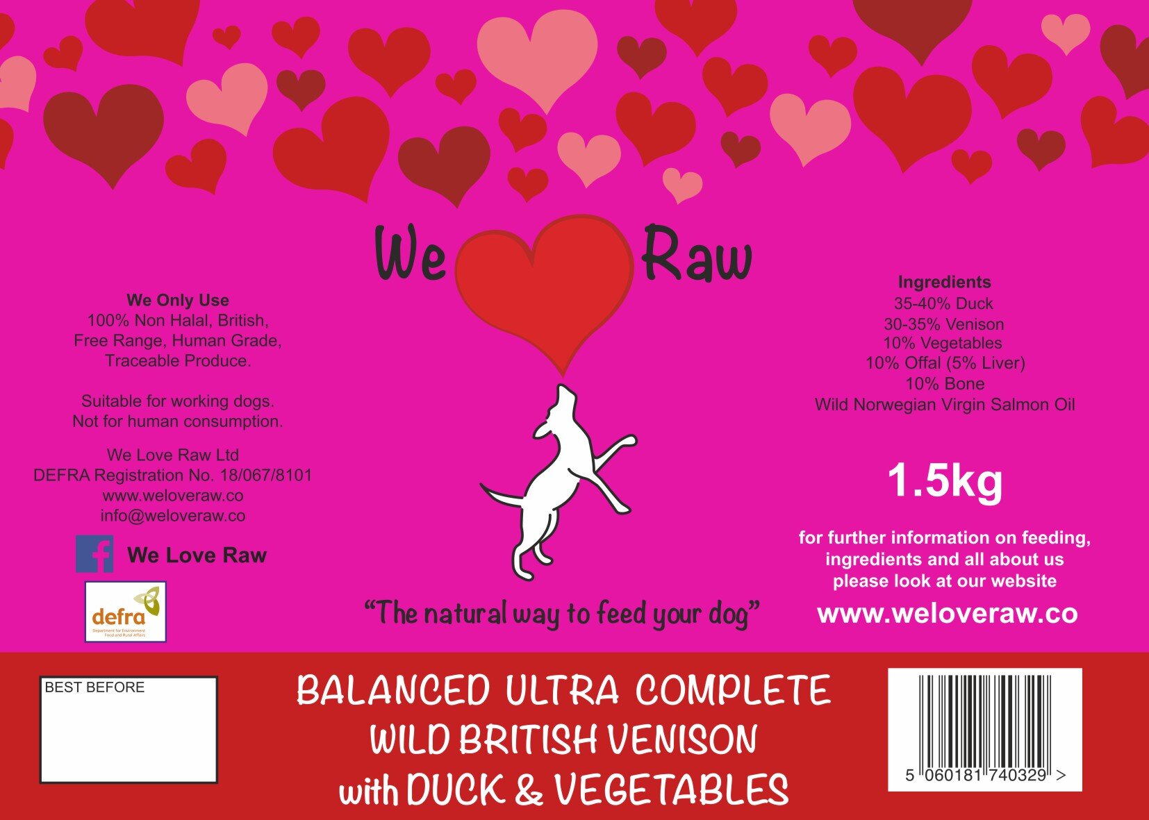 Balanced Ultra Complete: Wild British Venison with Duck & Vegetables ...